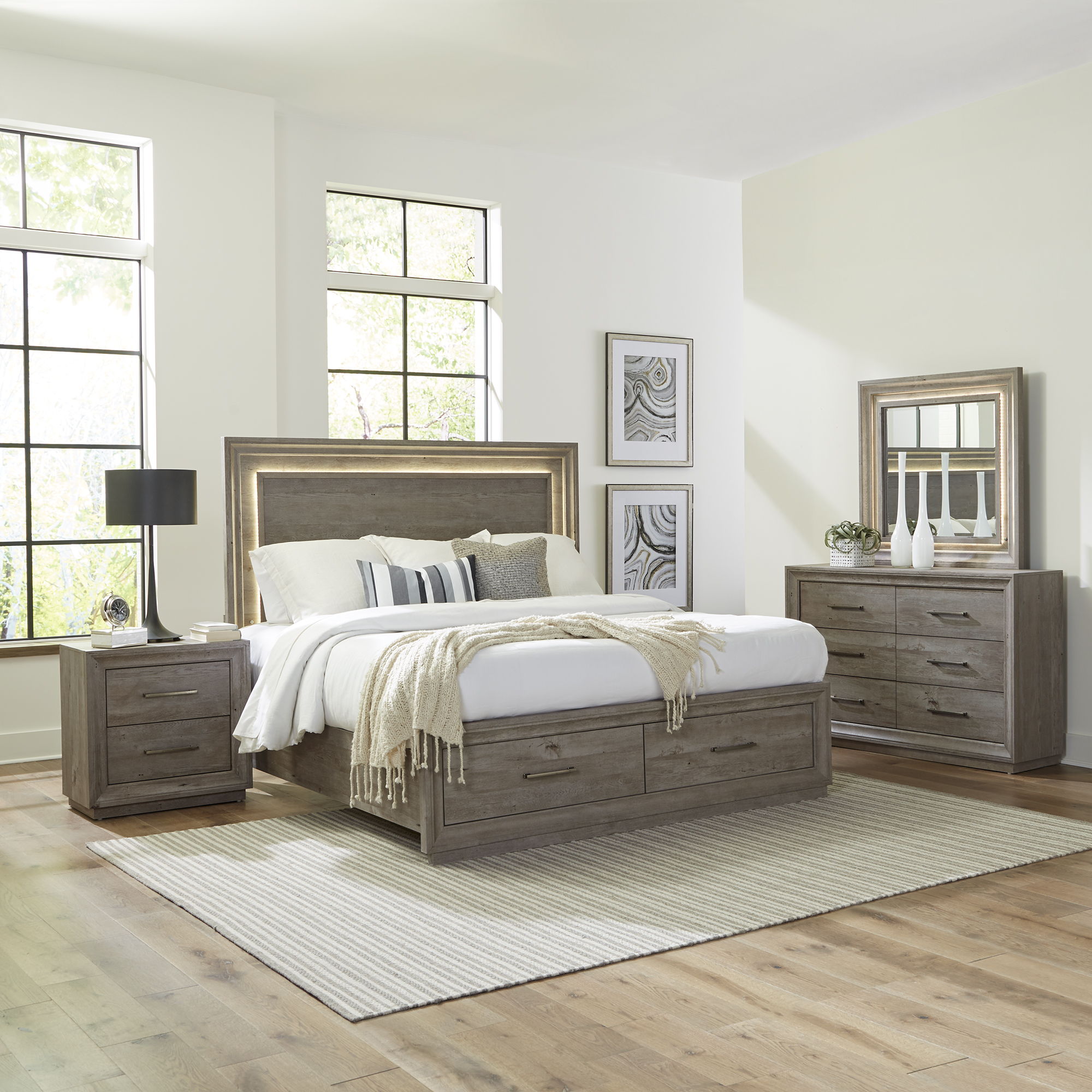 Liberty Furniture Horizons 5 Piece Bedroom Set King Storage Bed Dr FurnitureDepotOhio