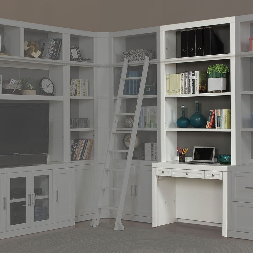 Parker House Catalina 13 Piece Corner Library Wall Cottage White FurnitureDepotOhio